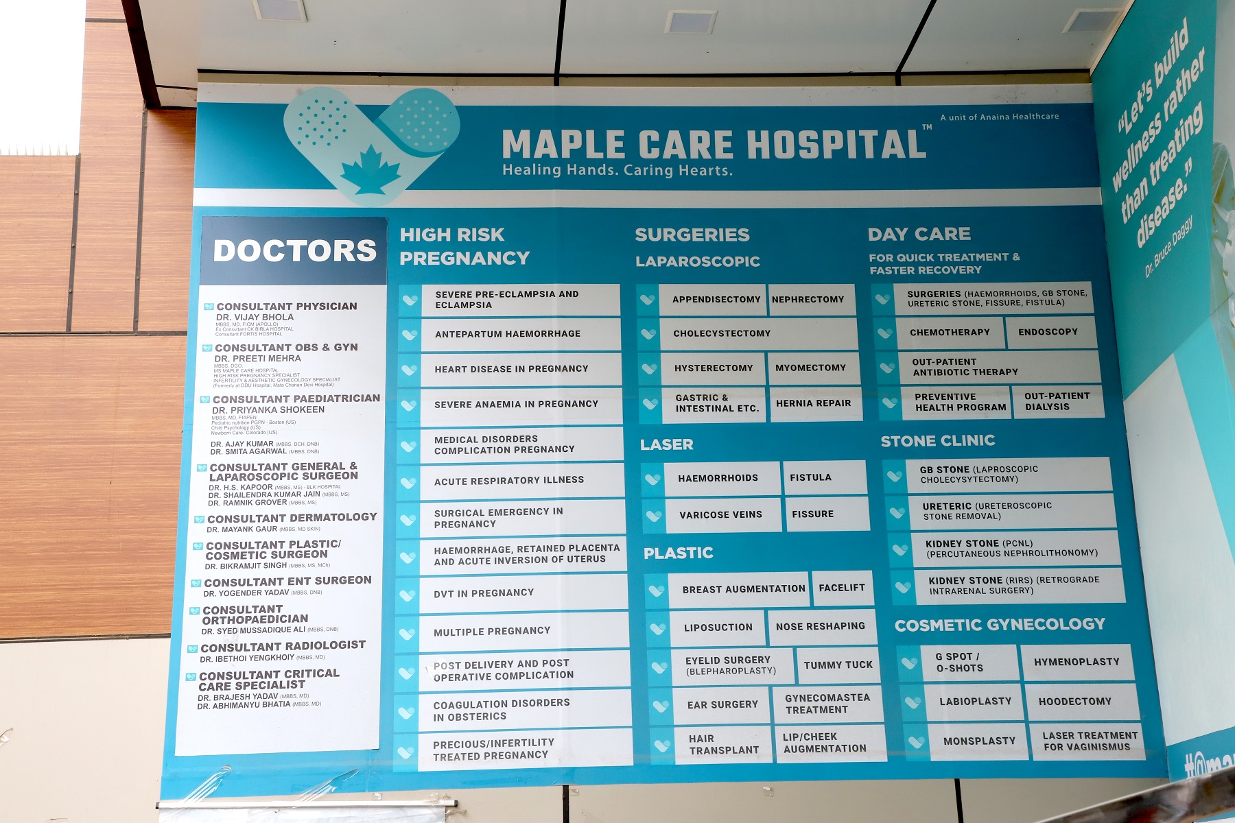 Maple Care Hospital Delhi - Doctors List, Photos, Appointment